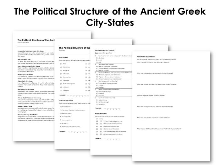 The Political Structure of the Ancient Greek City-States | Teaching ...