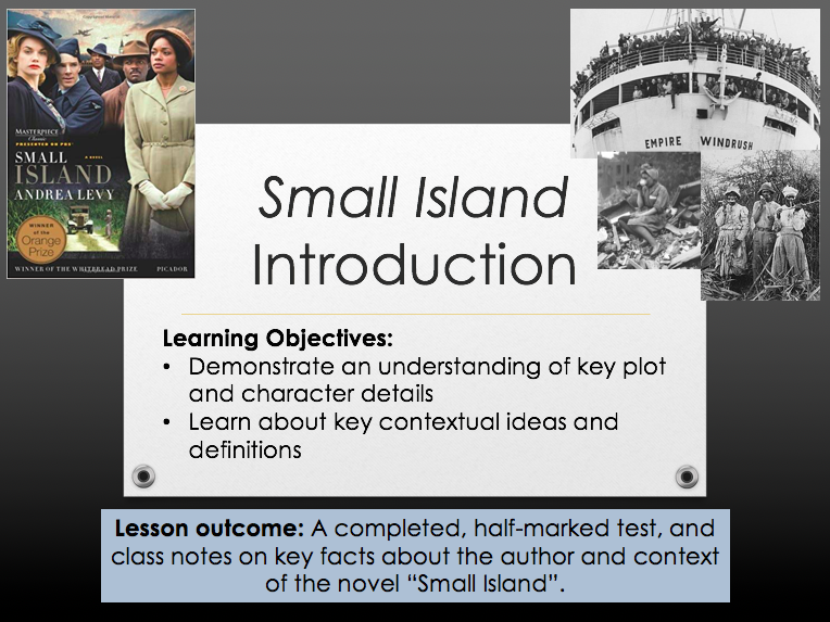 Andrea Levy - Small Island - Introduction (Quiz, Bookmarks, Context ...