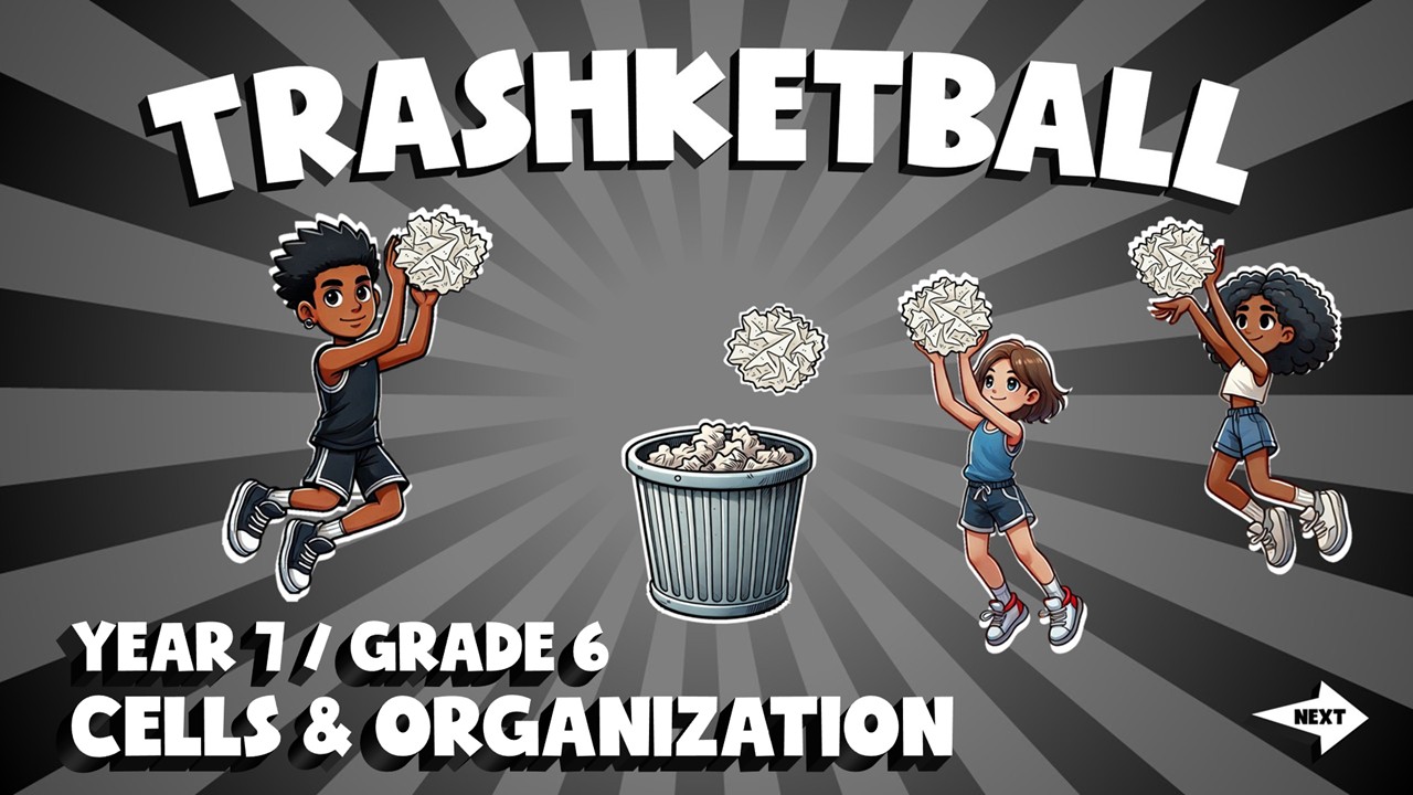 Cells & Organization TRASHKETBALL Science Game | No-Prep Year 7 Review ...
