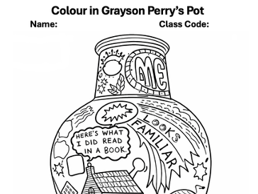 Grayson Perry Colour in the pot worksheet | Teaching Resources