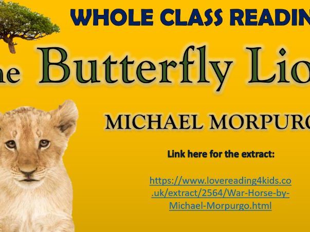 The Butterfly Lion - Whole Class Reading Session! | Teaching Resources
