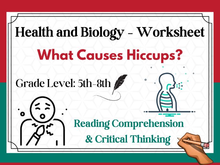What Causes Hiccups?: Reading Comprehension Passages & Questions ...