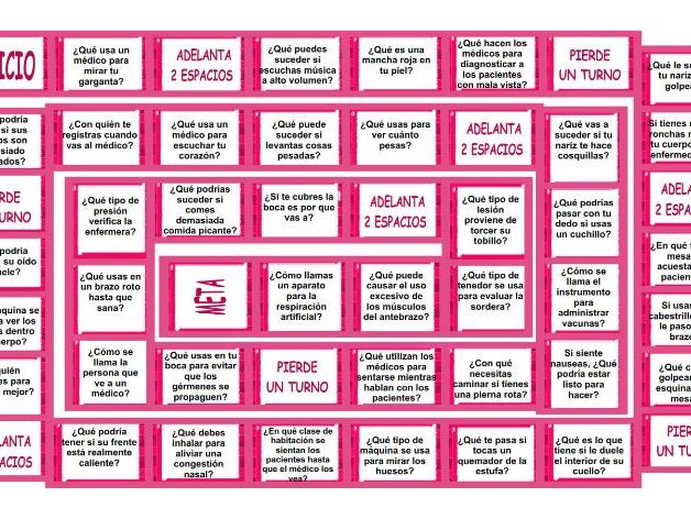 Doctor's, Illnesses and Injuries Spanish 4 Worksheet-2 Game-1 Exam ...