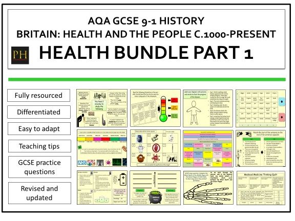 Health and the People AQA GCSE 9-1 Bundle Part 1 by PilgrimHistory ...