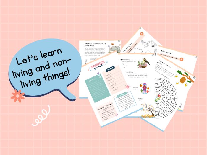 Let's learn living and non-living things | Teaching Resources
