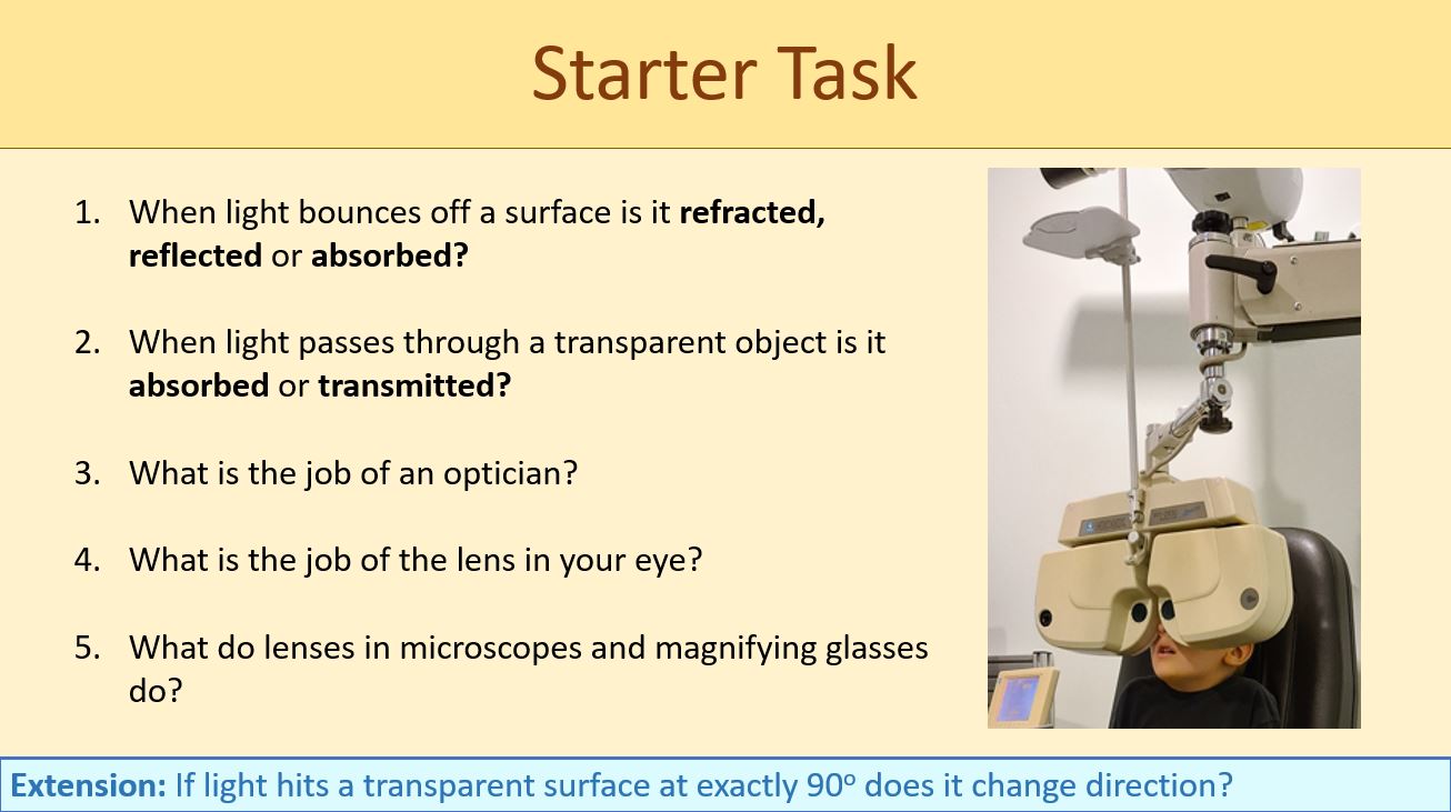 Eyes and Cameras ~ KS3 ~ Year 7 | Teaching Resources