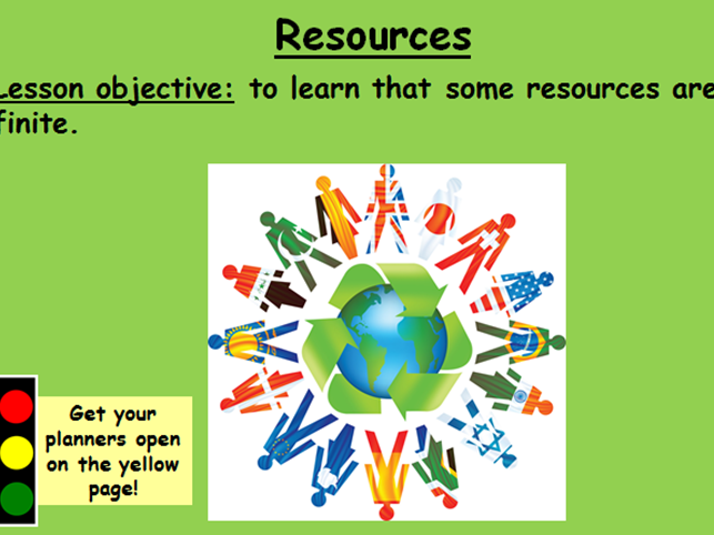 Key Stage 3 Managing Resources: Introduction / Lesson 1 Resources ...