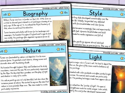 William Turner - Flashcards | Art | Romanticism | Key Works & Legacy ...