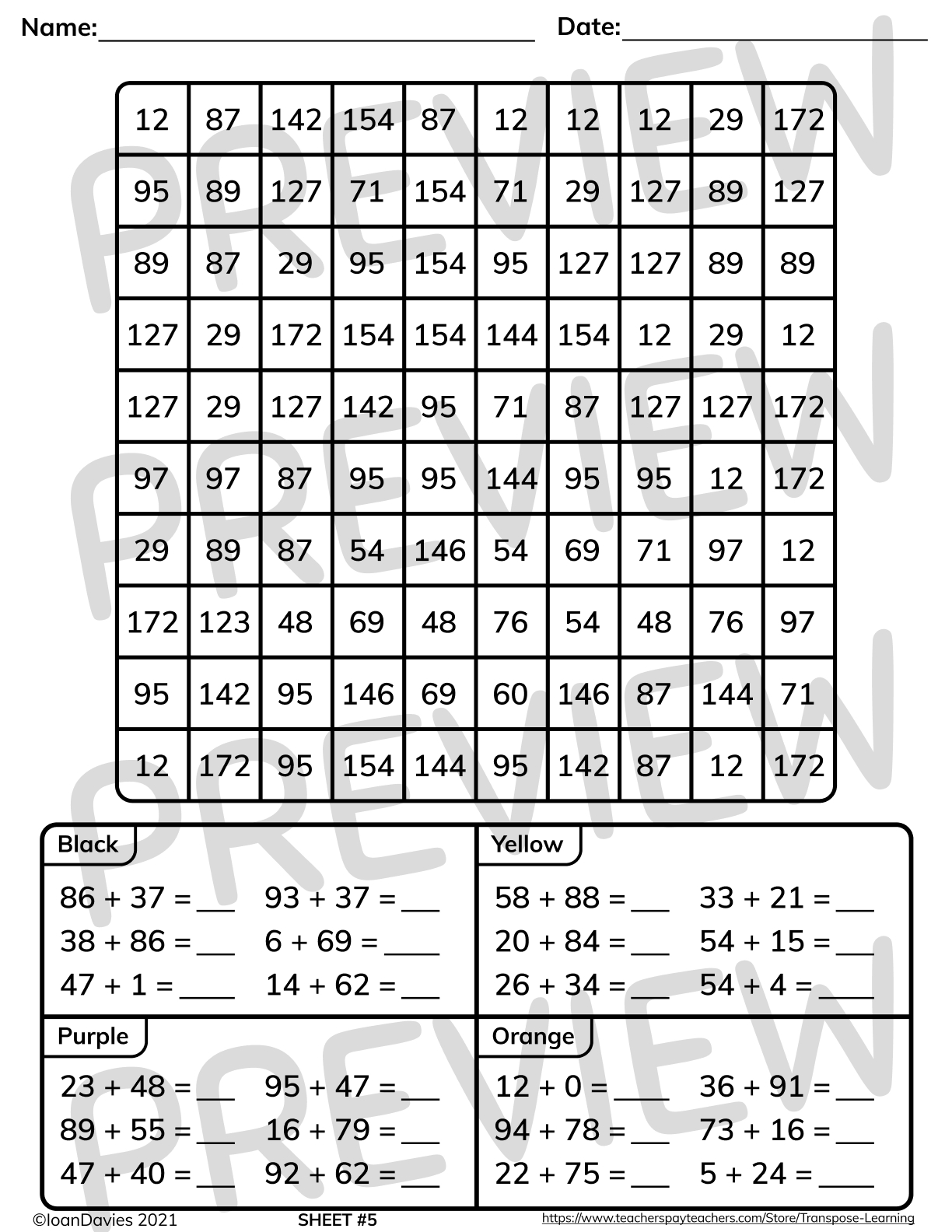 Halloween Themed Double-Digit Addition Mystery Pictures | Math Review ...