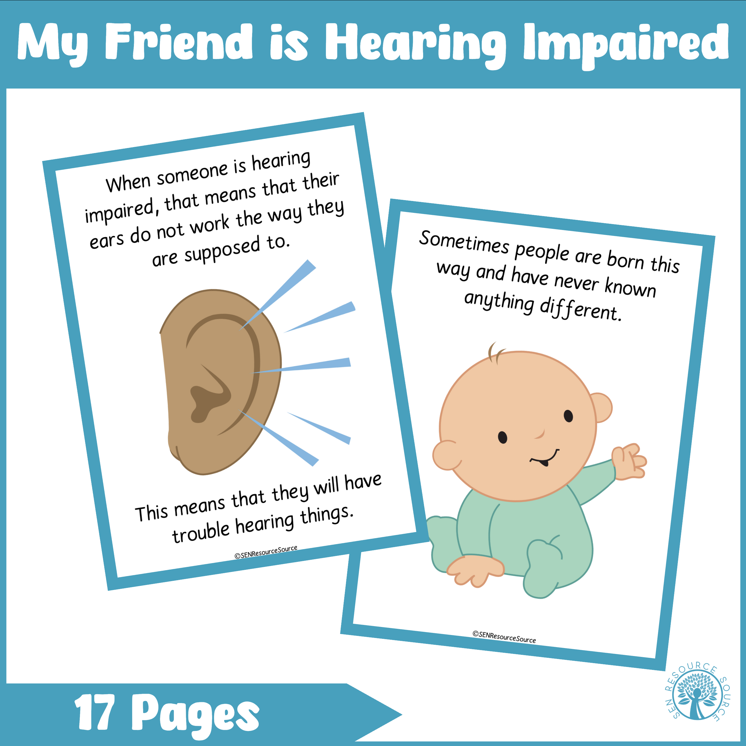 My Friend is Hearing Impaired Social Story | Teaching Resources