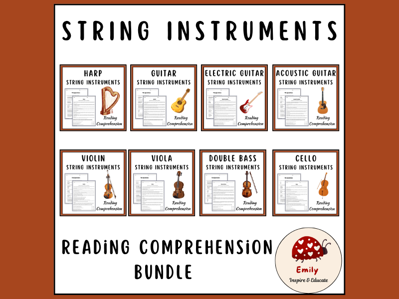 String Instruments Reading Comprehension Passages & Questions ...