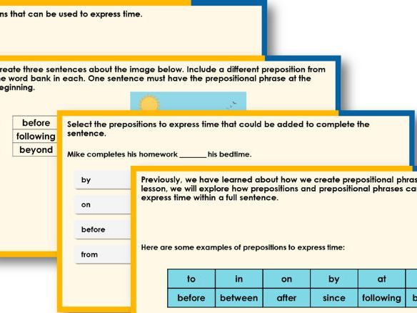 Teaching prepositions | Tes