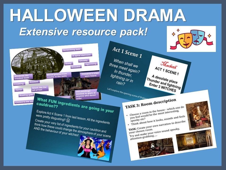 HALLOWEEN: Drama resource bundle | Teaching Resources