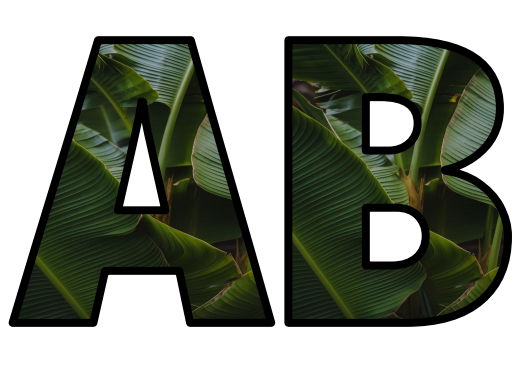 Leaves Lettering Set Display Title Letters Numbers Signs. | Teaching ...
