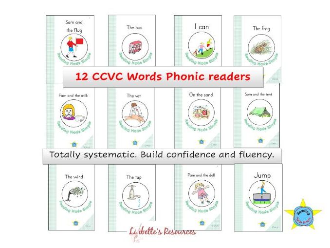 CCVC words Phonic Reading Books for Special Needs | Teaching Resources