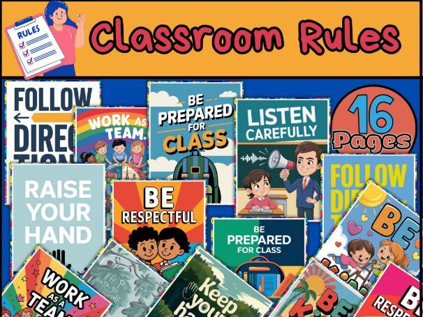 Classroom Rules/Back to school rules/Visual rules for kids | Teaching ...