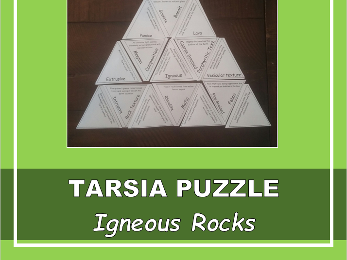 Tarsia Puzzle - IGNEOUS ROCKS | Teaching Resources