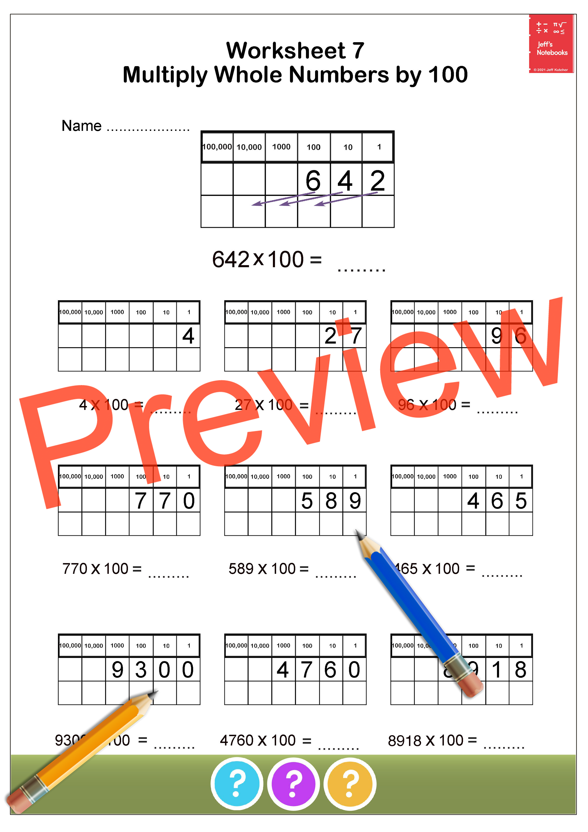 Multiply And Divide Whole Numbers By 10 100 And 1000 Teaching Resources Multiply And Divide Whole Numbers By 10 100 And 1000 Teaching Resources