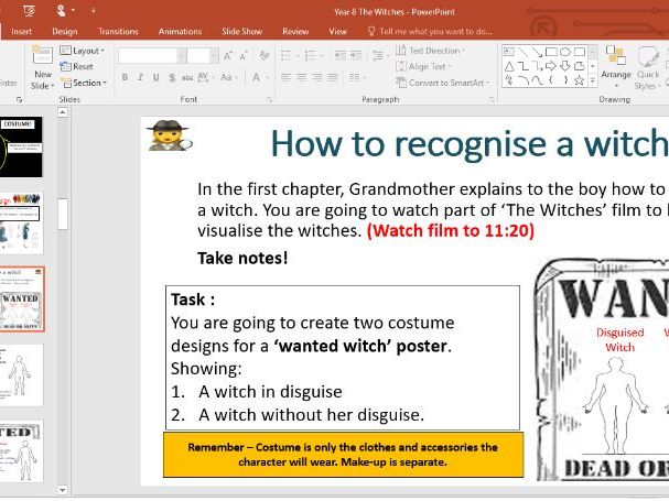 The Witches Roald Dahl Drama Classroom Based Scheme | Teaching Resources