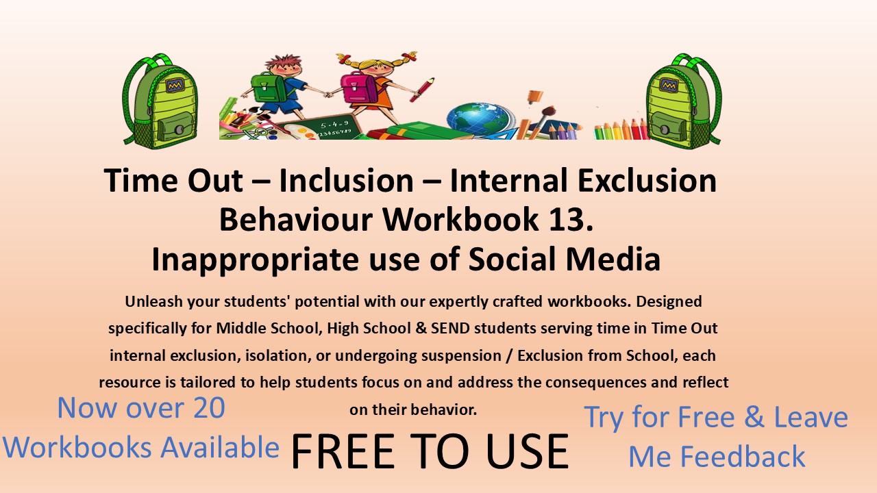 In / Out School Suspension Workbook 18. Refusal to Follow Instructions ...