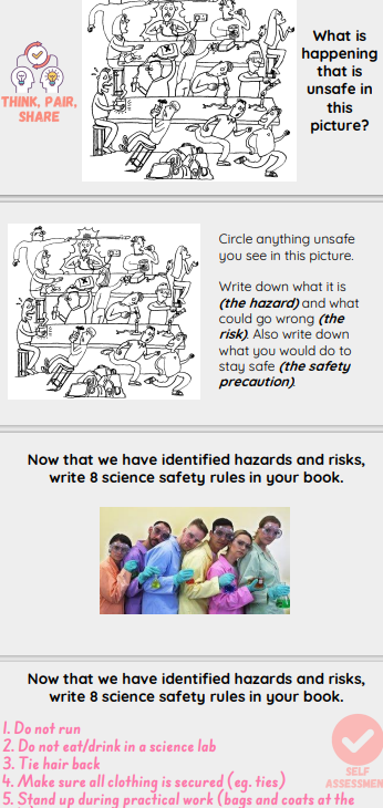 Safety in the Lab - Y7 Intro to Science | Teaching Resources