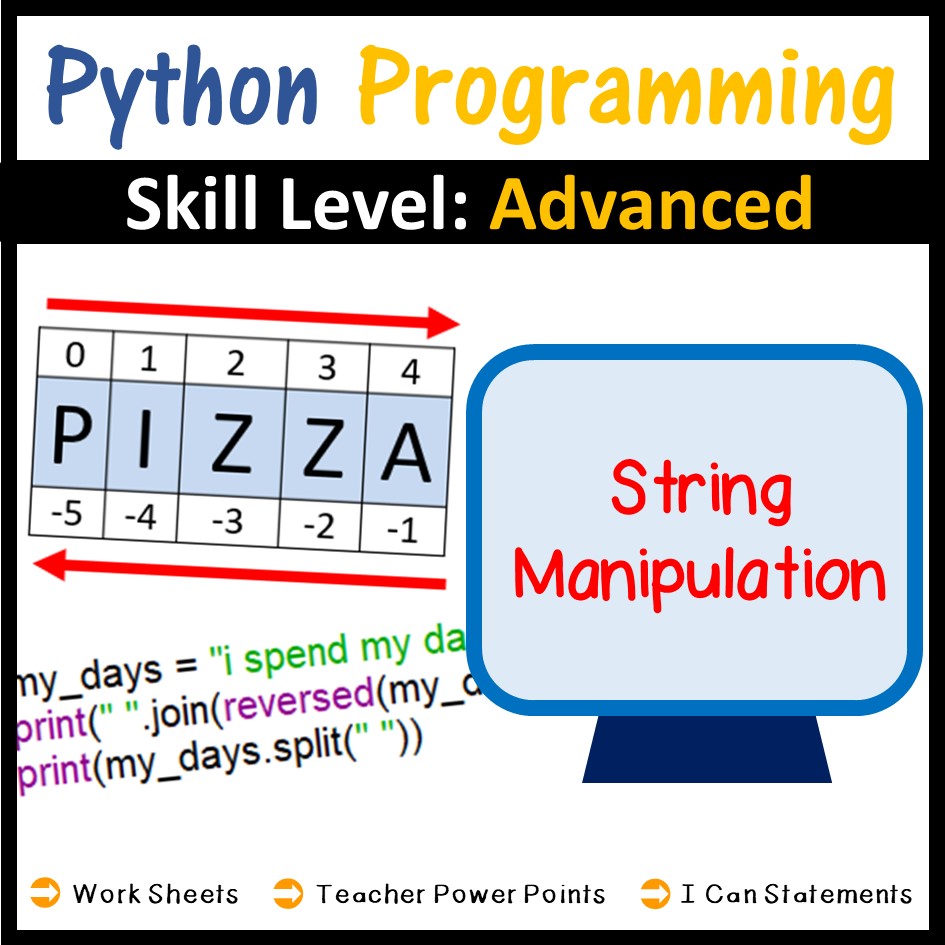 Python Programming String Manipulation Teaching Resources