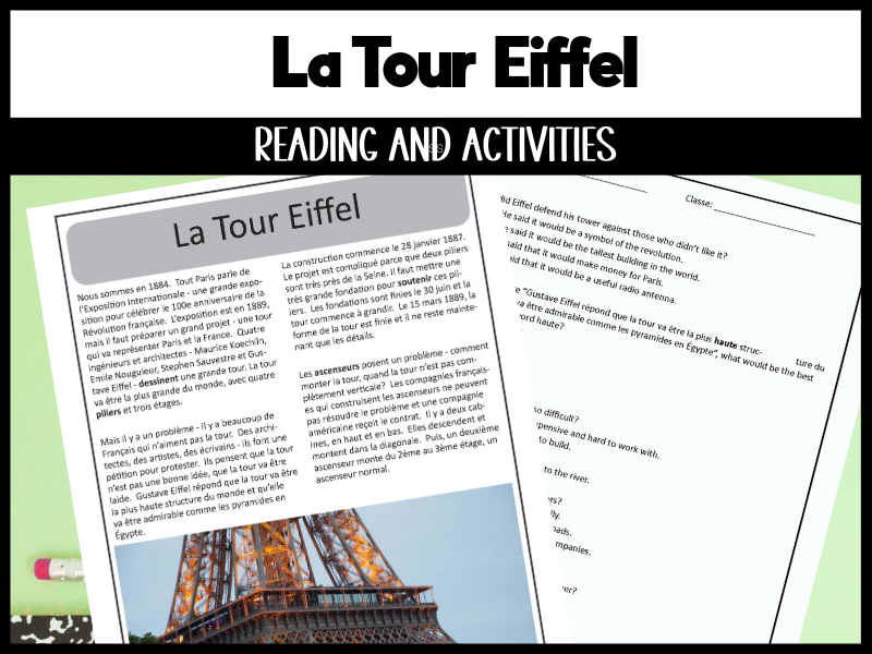 [Pdf] Exercices Tour Eiffel Compréhension Écrite - Lycee