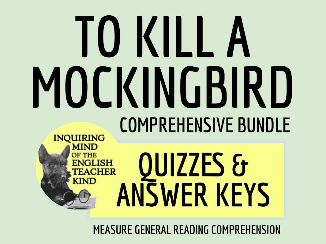 To Kill a Mockingbird Quiz Bundle (Set of 13) | Teaching Resources