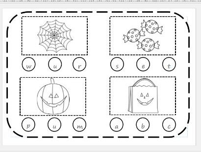 Initial sounds Halloween | Teaching Resources