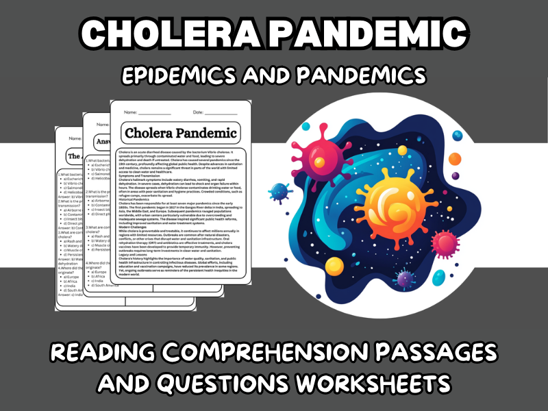 Cholera Pandemic - Epidemics and Pandemics Reading Comprehension ...