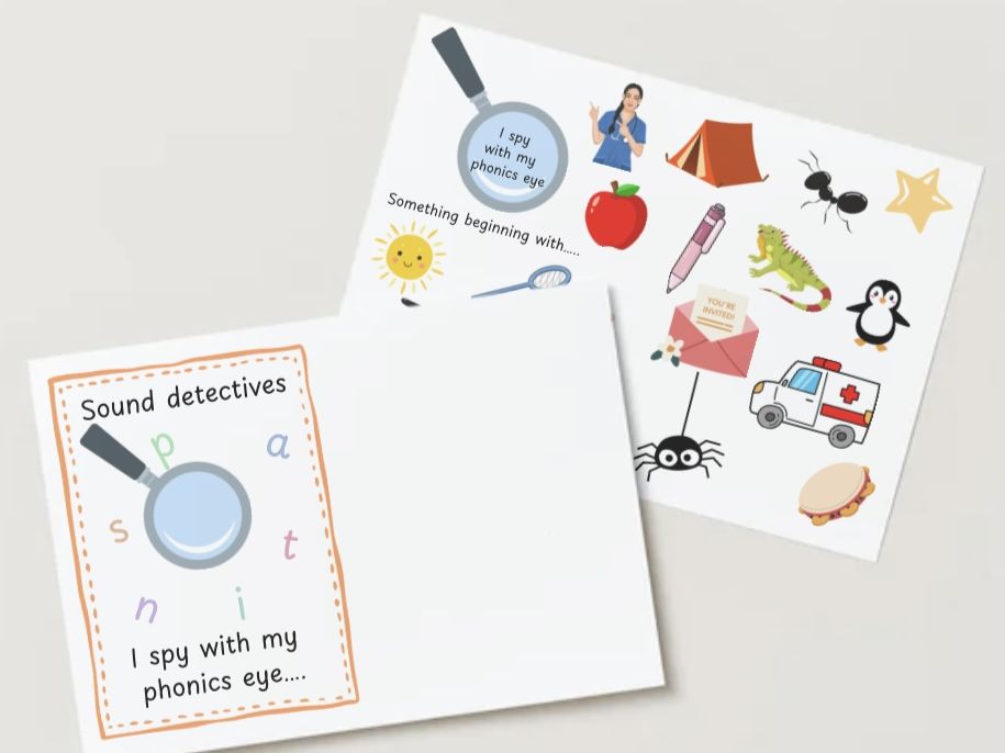 I spy with my phonics eye- initial sounds satpin | Teaching Resources