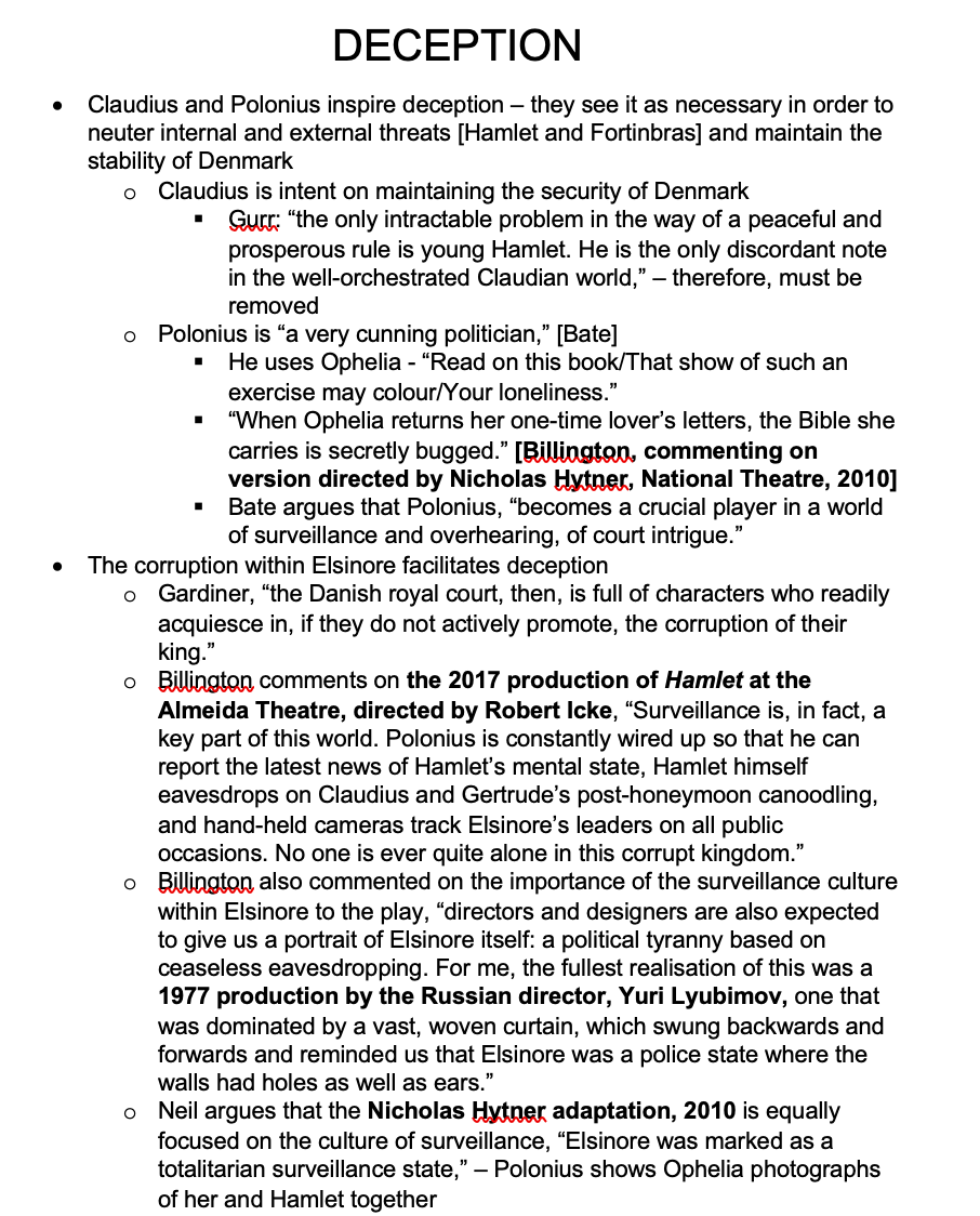 Hamlet revision analysis A Level | Teaching Resources