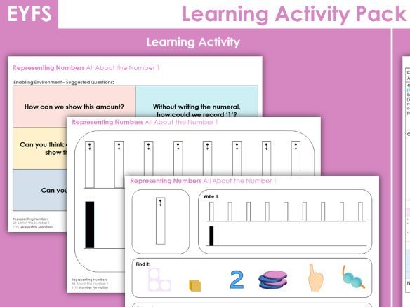 EYFS All About the Number 1 Learning Activity | Teaching Resources