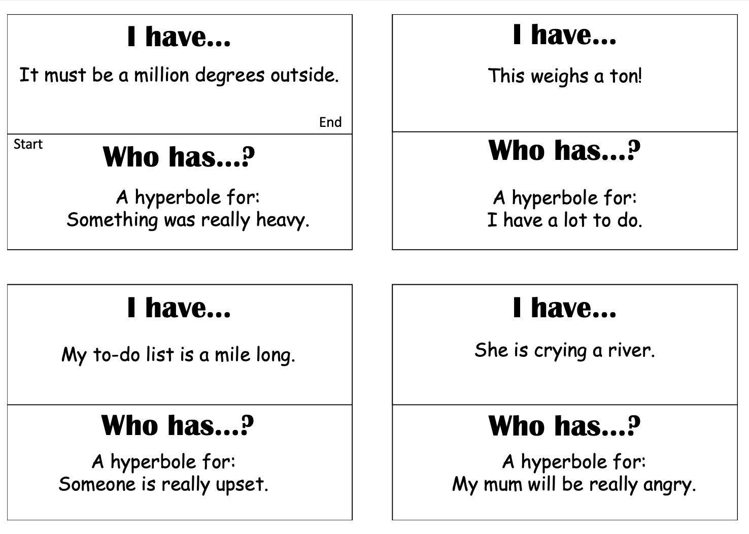 Hyperbole Lesson | Teaching Resources