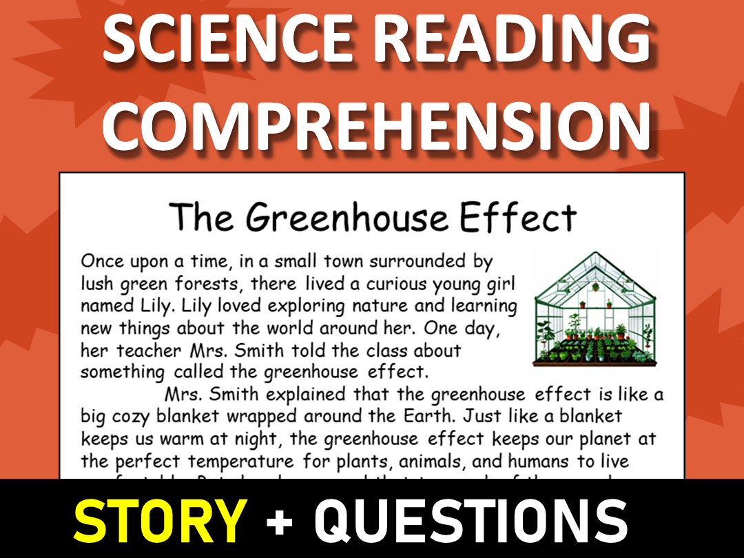 The Greenhouse Effect Reading Science Story Comprehension Questions Worksheet | Teaching Resources