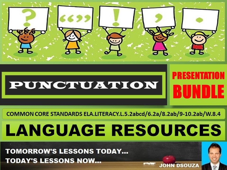 PUNCTUATION LESSON PRESENTATIONS BUNDLE | Teaching Resources