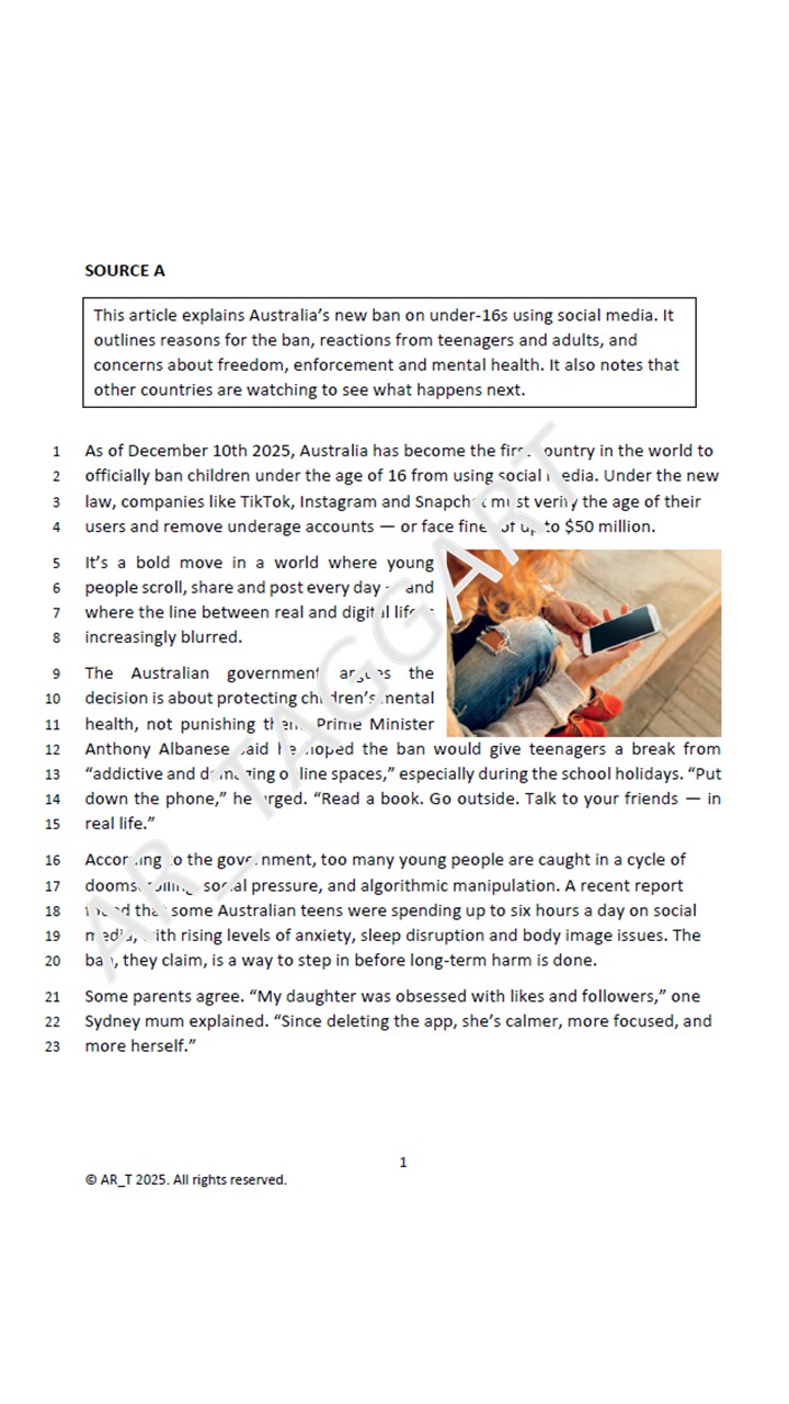 NEW - PAPER 2 | 2026 FULL MOCK | Q4 PLAN | Teaching Resources