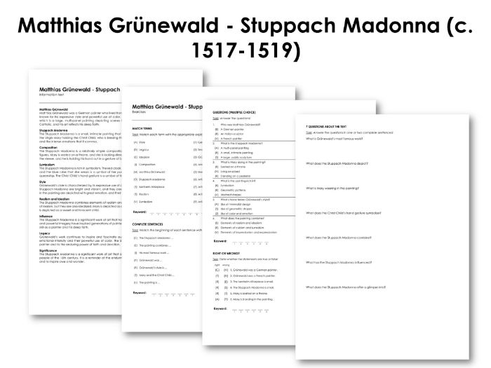 Matthias Grünewald - Stuppach Madonna (c. 1517-1519) | Teaching Resources