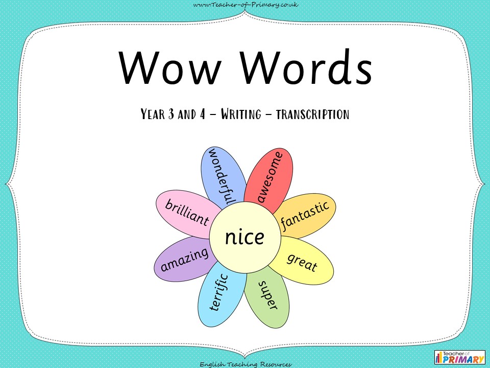 Wow Words KS2 Teaching Resources
