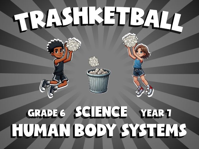 Human Body Systems TRASHKETBALL Science Game | No-Prep Year 7 Review ...