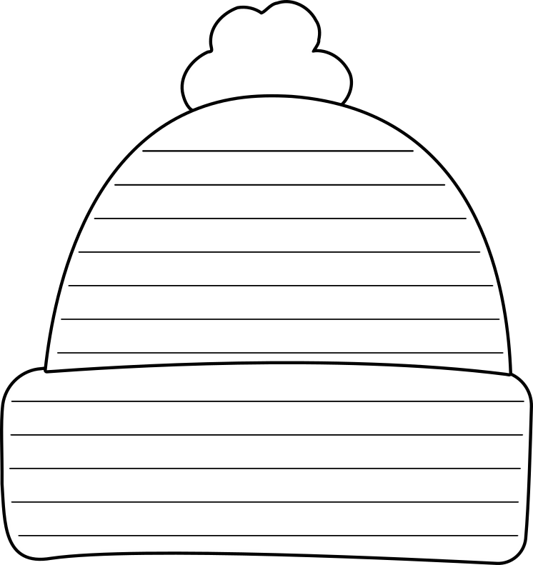 Bundle: Blank Winter Hat Templates - Printable - | Teaching Resources