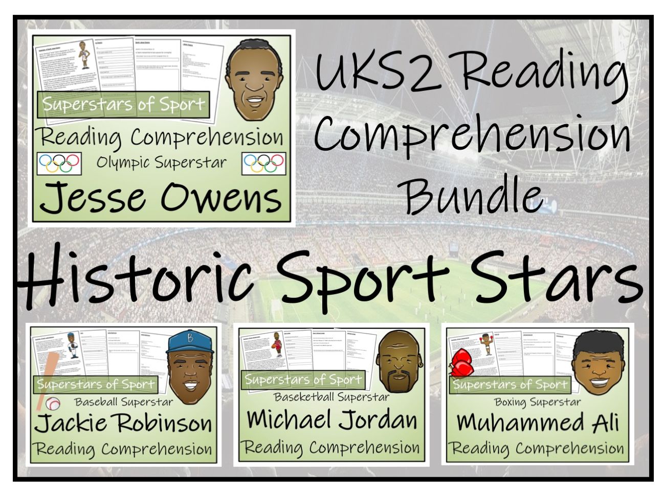 UKS2 - Historical Sport Stars Reading Comprehension Bundle | Teaching ...