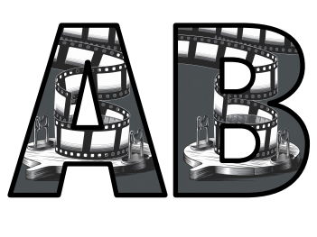 Old Film Reel Camera Photography Photos Lettering Set Display Title ...