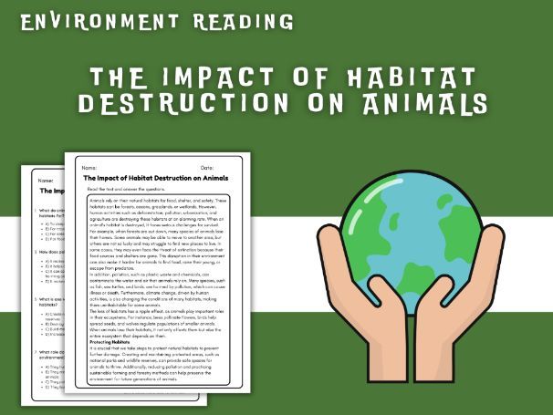 The Impact of Habitat Destruction on Animals - Environment Reading ...