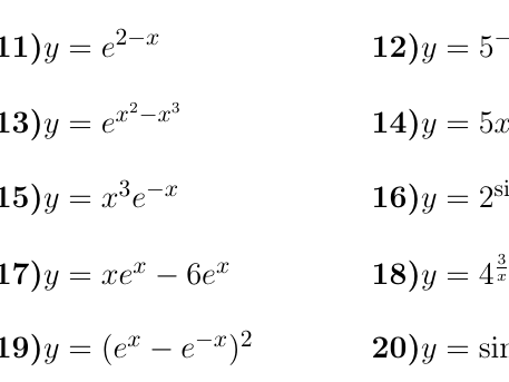 Derivatives Of Exponential And Logarithmic Functions Bundle Teaching