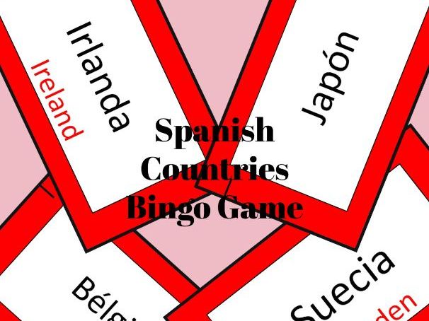 Spanish Countries Bingo Game Activity | Teaching Resources