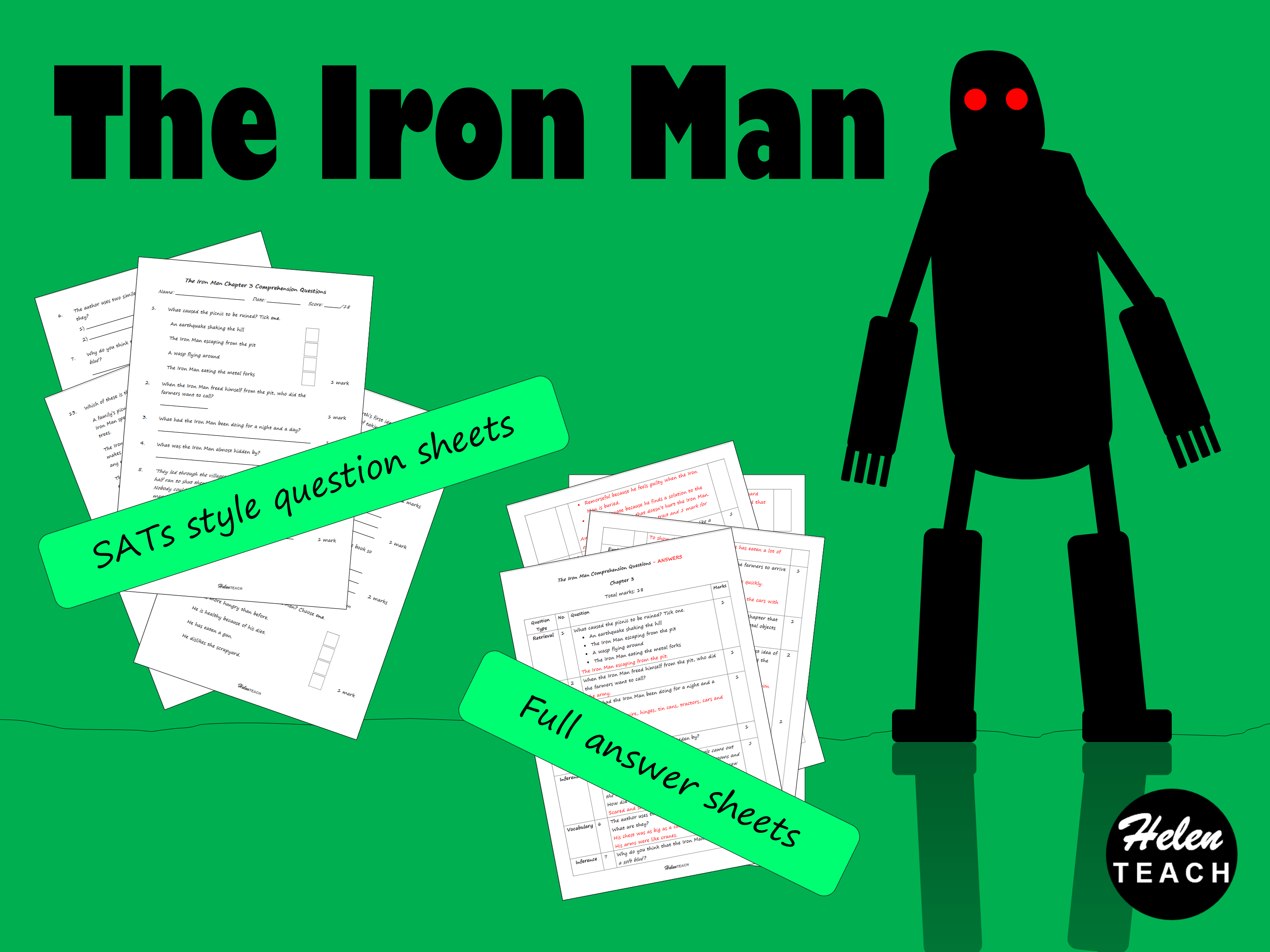 The Iron Man Comprehension Questions Chapter 3 | Teaching Resources