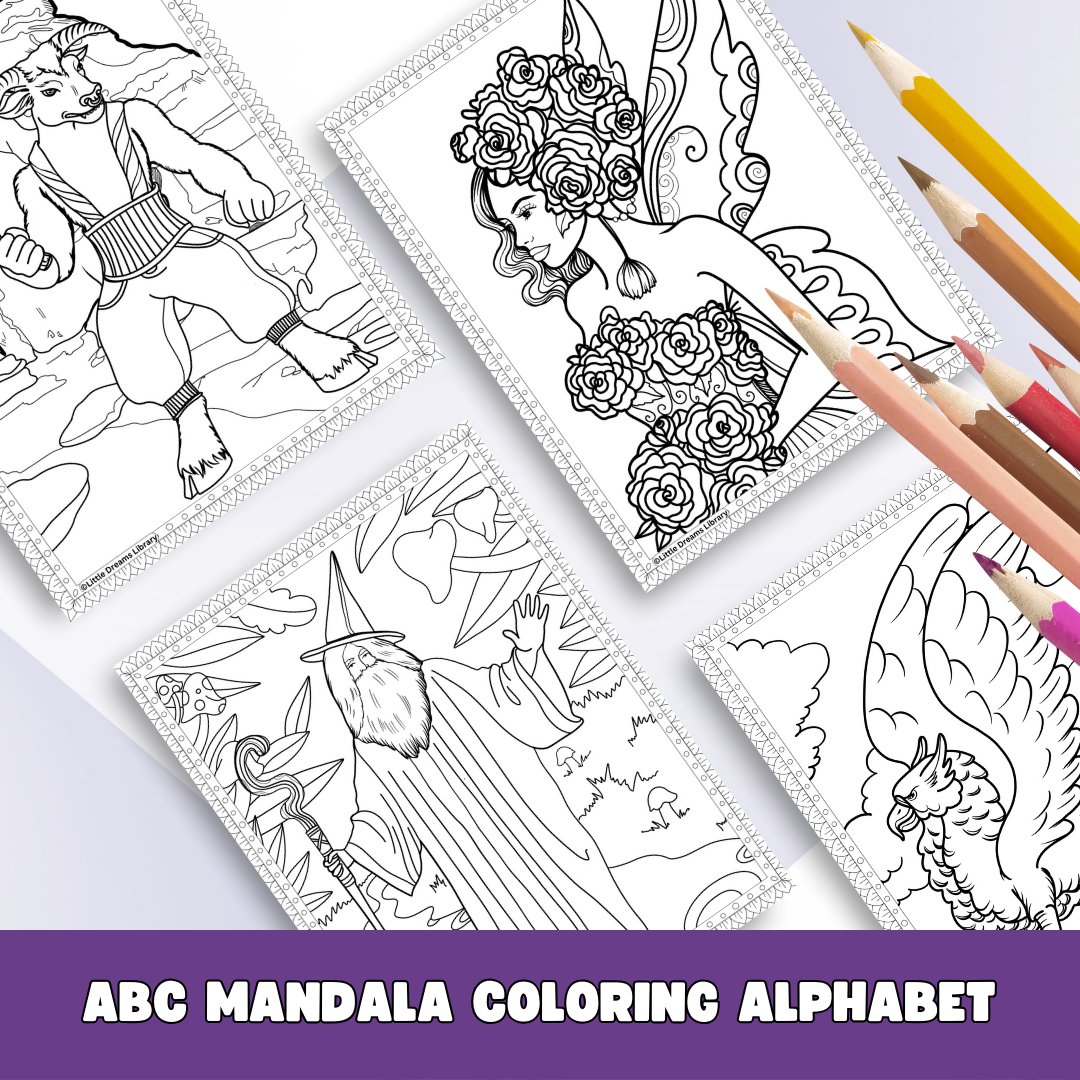 Mythical & Fantasy Creatures Coloring Pages: Spark Imagination ...