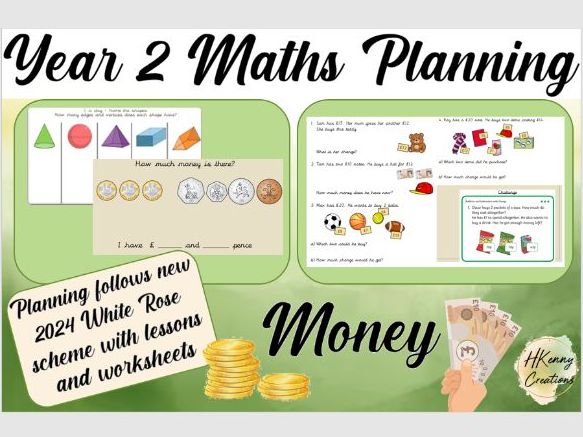 Maths planning, Year 2 money, whole unit, PowerPoints and Worksheets ...