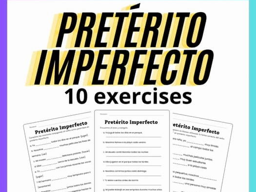 El Imperfecto Worksheets | Imperfect Tense Spanish | Spanish Irregular ...